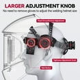 ARCCAPTAIN Auto Darkening Welding Helmet, True Color, 183° Panoramic ...
