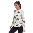 Airplane Cloud Women UPF 50+ UV Shirts Long Sleeve with Thumb Holes ...