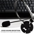 BESTYASH 100Pcs Black Sponge Covers for Lapel Mic Windproof Microphone ...