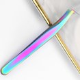 Precision L Angled Colorful Volume Lash Tweezer Stainless Steel High