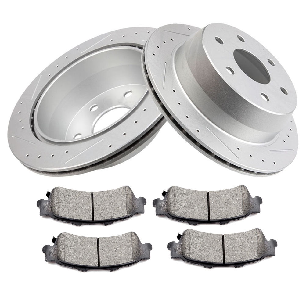 Brakes and Rotors Kits,AUTOMUTO 2pcs Rear Brake Rotors and 4pcs Ceramic ...
