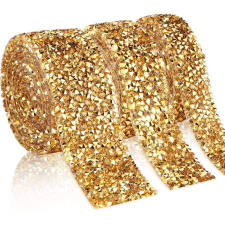 Crystal Rhinestone Ribbon 3 Yards Diamond Rhinestone Ribbon Bling ...