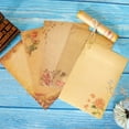 DOYOUNG 8 Sheets Antique Stationary Paper Set 6" x 8" Kraft Letter ...