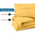 Alaska King ( 132" x 120" ) (Gold, Solid) 3-Piece Duvet Cover Set 3 ...