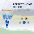 Blue Glass Sea Wind Chime, Fish Shaped Wind Chime, Indoor Outdoor ...