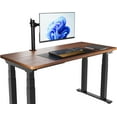 Basics Single Computer Monitor Stand with Tilt and Rotation, Height ...