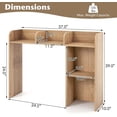 SolaceHue Desktop Bookshelf, Countertop Storage Hutch with 5 Shelves ...