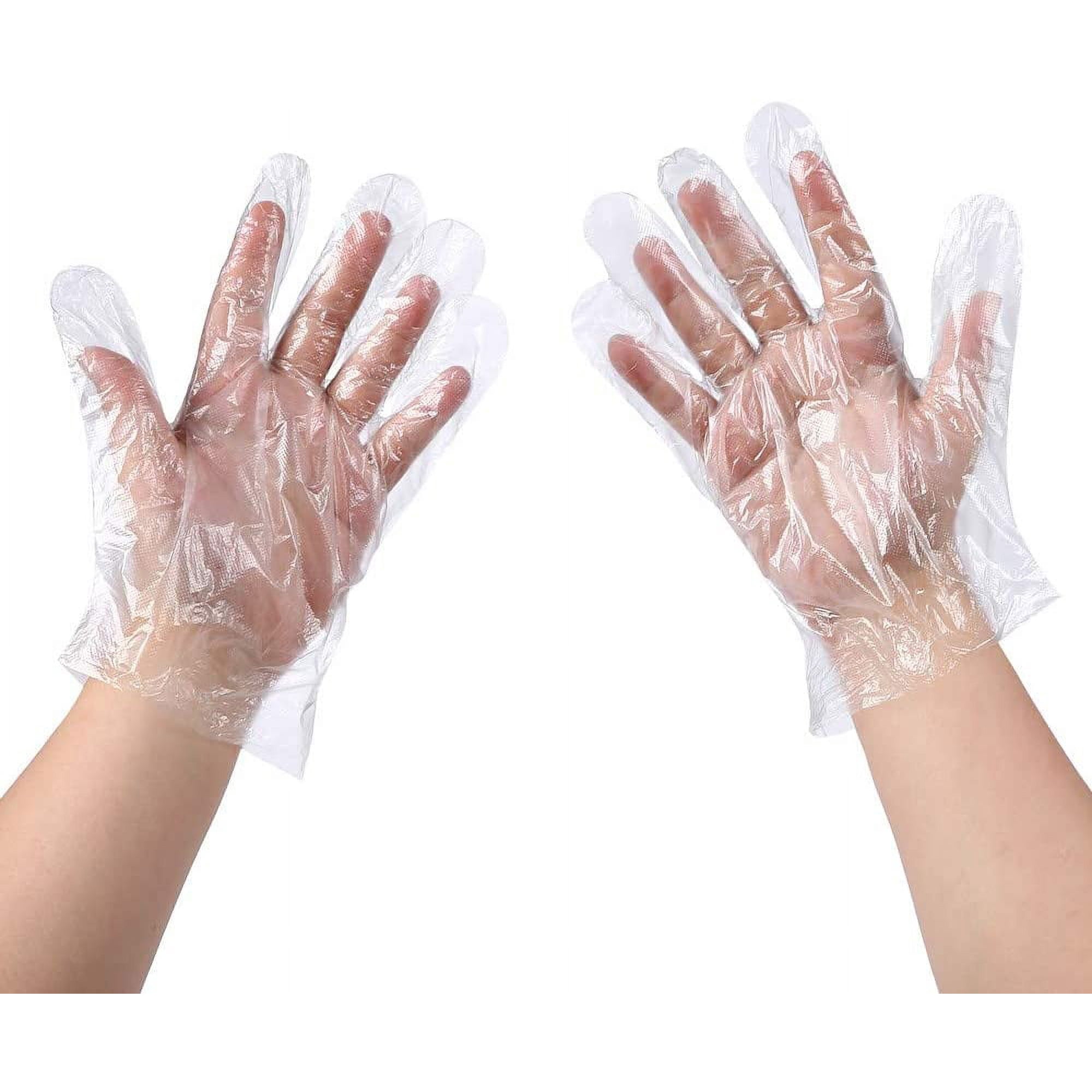 Click here for Hesignd 500 Pcs Plastic Disposable Gloves  Transpa... prices