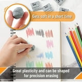 Mr. Pen Kneaded Eraser Set of 18 Gray Art Erasers for Pencil Charcoal ...