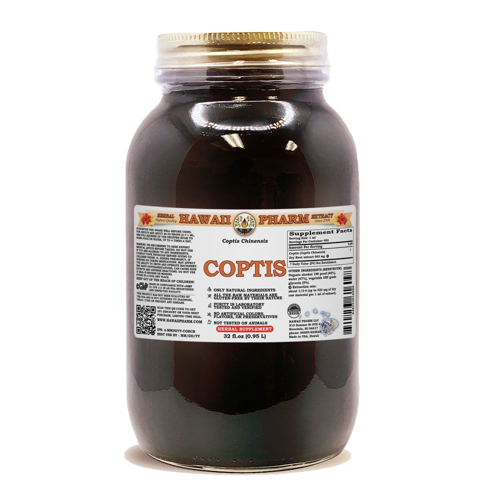 Coptis (Coptis Chinensis) Dry Root Liquid Extract. Expertly Extracted ...