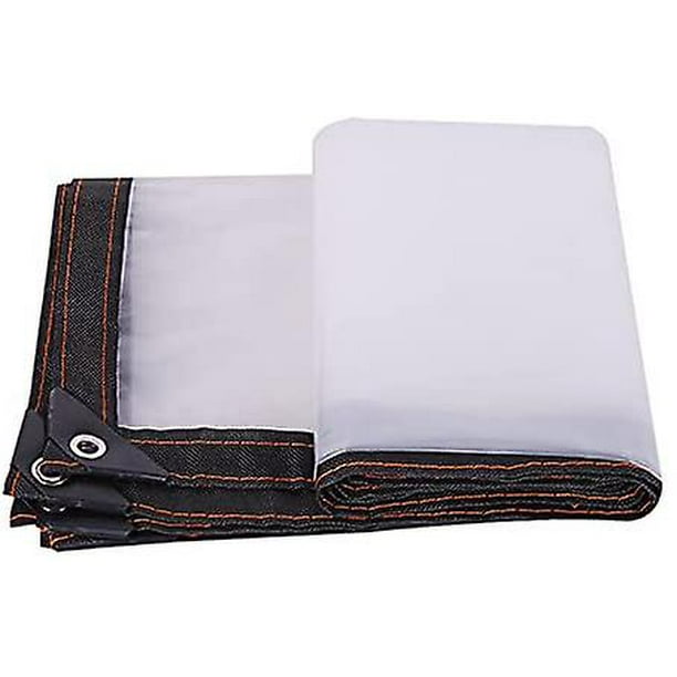 Lona transparente impermeable, lona de plástico de PVC, con ojales de ...