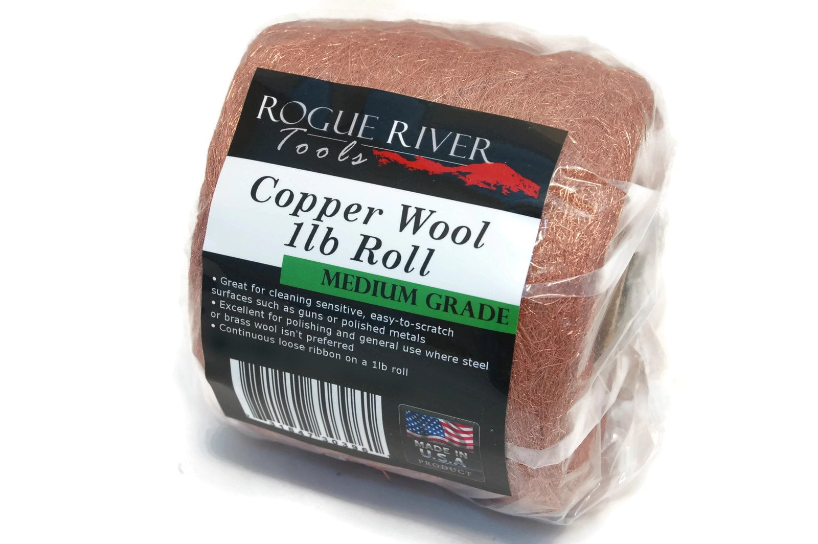 Copper Wool MEDIUM Grade - 1lb Roll - by Rogue River Tools. CHOOSE ...