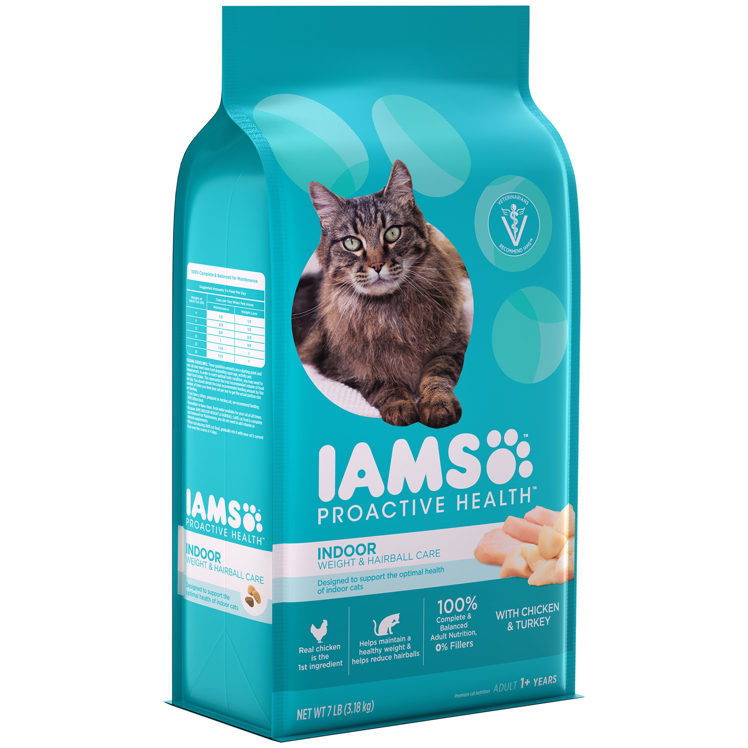 IAMS PROACTIVE HEALTH Adult Indoor Weight Control & Hairball Care Dry ...