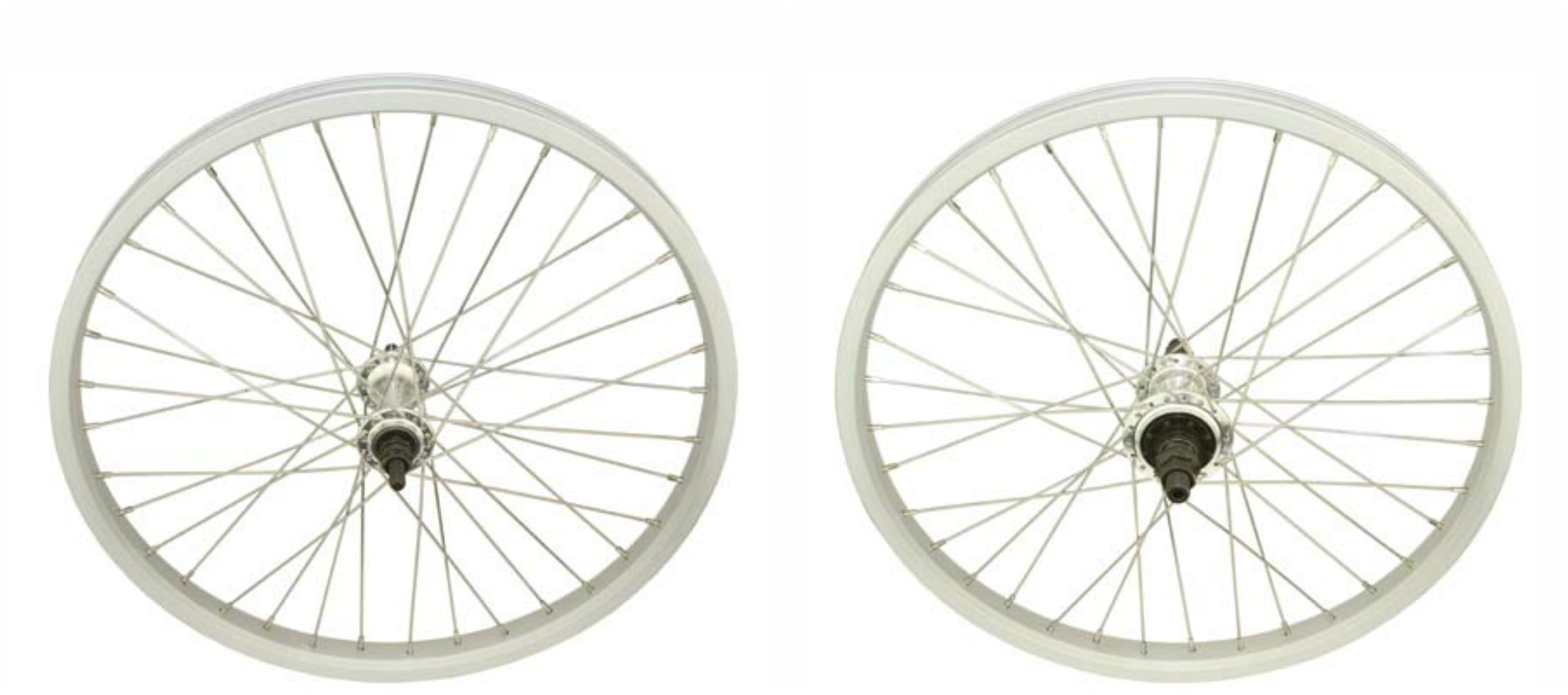 Silver Alloy 20" W20A Wheel Set. Front and Rear Wheel - Walmart.com