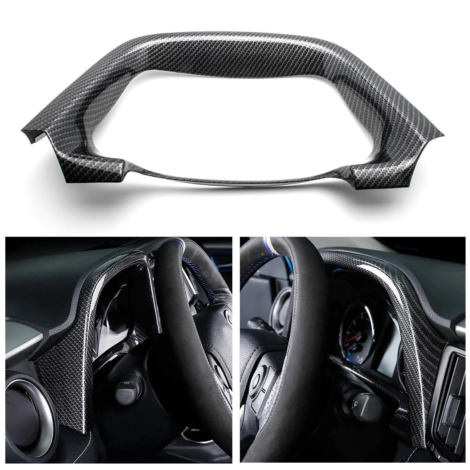 Xotic Tech Carbon Fiber Style Interior Dashboard Frame Cover Trim for ...