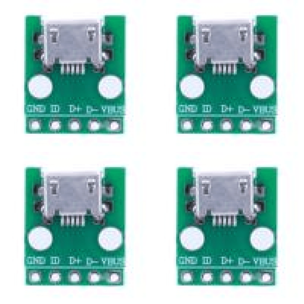 Adaptador MICRO USB A DIP Conector 5 Pines Tipo B Convertidor PCB ...