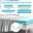 Bed Sheet Straps Holder, White Plastic Sheet Fasteners with 360 Degree ...