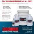 Fiberlock ShockWave Disinfectant Cleaner Concentrate, 1 Gallon, Ideal ...