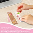 1Set DIY Mixed Pattern Paper Bookmarks Making Kits with Plastic ...