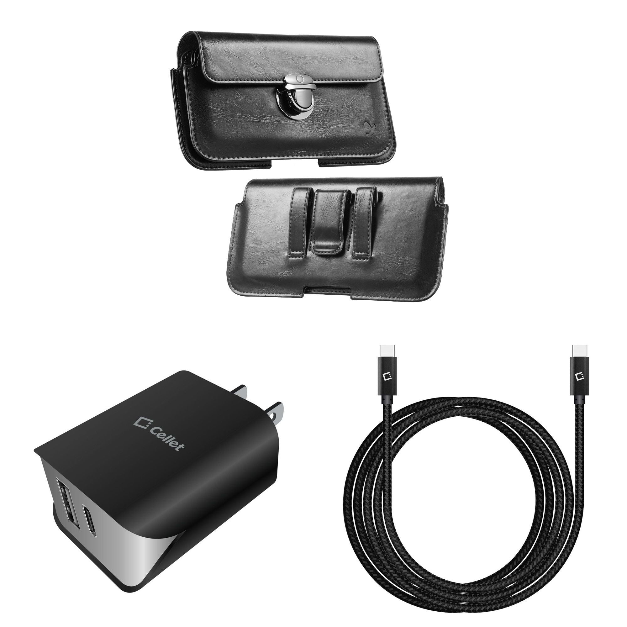 Pouch And Wall Charger Bundle For Nokia G400 5G Dual Carrying Belt pouch-and-wall-charger-bundle-for-nokia-g400-5g-dual-carrying-belt