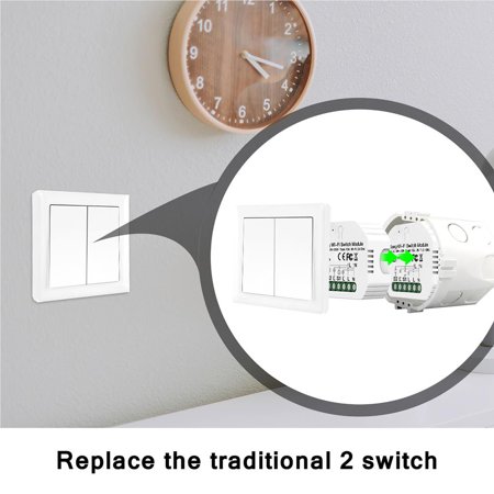 AlexaZigbee3.0 2-Chanel WIFI Smart Shutter Switch Relay Module ...