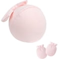 Beanies Cap No Scratch Mittens Set 0-6 Months Bow Caps Girls Boys Cute ...