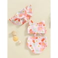 Kleidungly Toddler Baby Girl Swimsuit Sleeveless Floral Print Two Sided ...