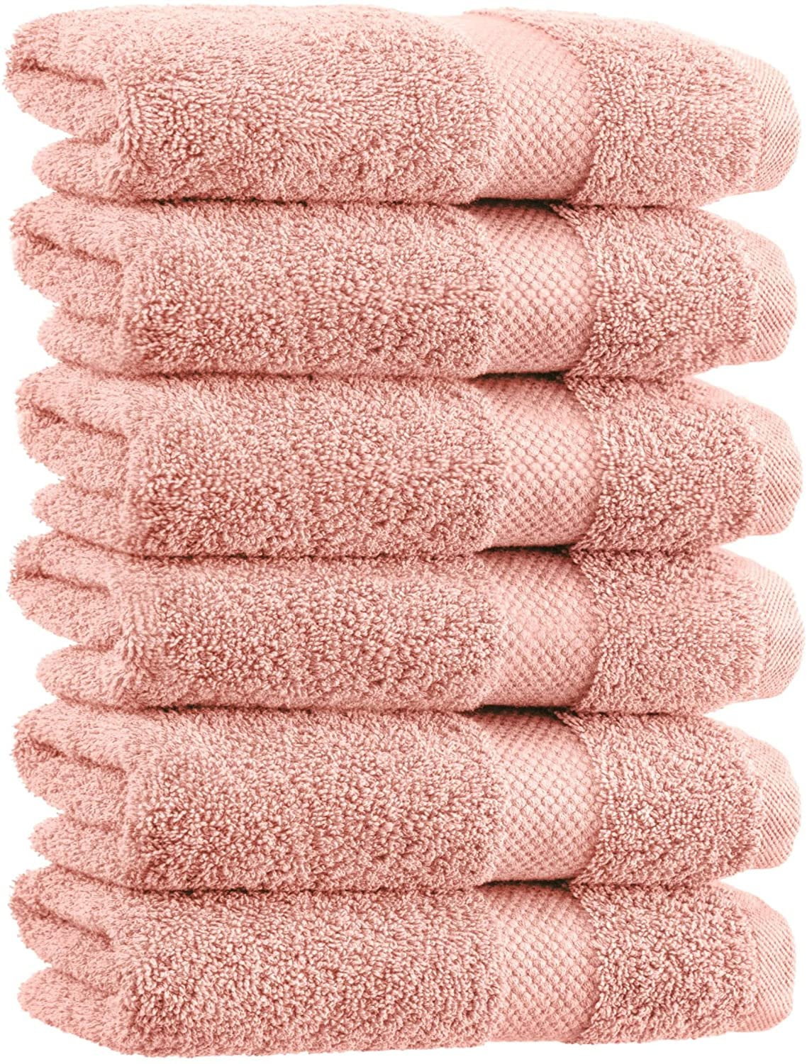Luxury Pink Hand Towels Soft Cotton Absorbent Hotel Towel 6 Pack luxury-pink-hand-towels-soft-cotton-absorbent-hotel-towel-6-pack