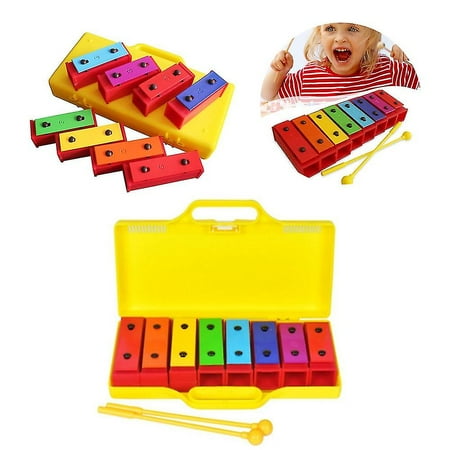 Colorful 8-note Carillon Musical Instrument Toy Xylophone Percussion ...