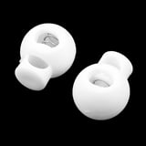 Plastic Single Hole Design Toggle Stopper Cord Adjustive Lock White 8 ...