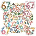 35pcs Colorful Numbers Stickers DIY Numbers Animal Stickers for Laptops ...
