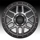 KMC Aluminum Rim KM544 MESA 20X9in Satin Black with Gray Tint Finish ...