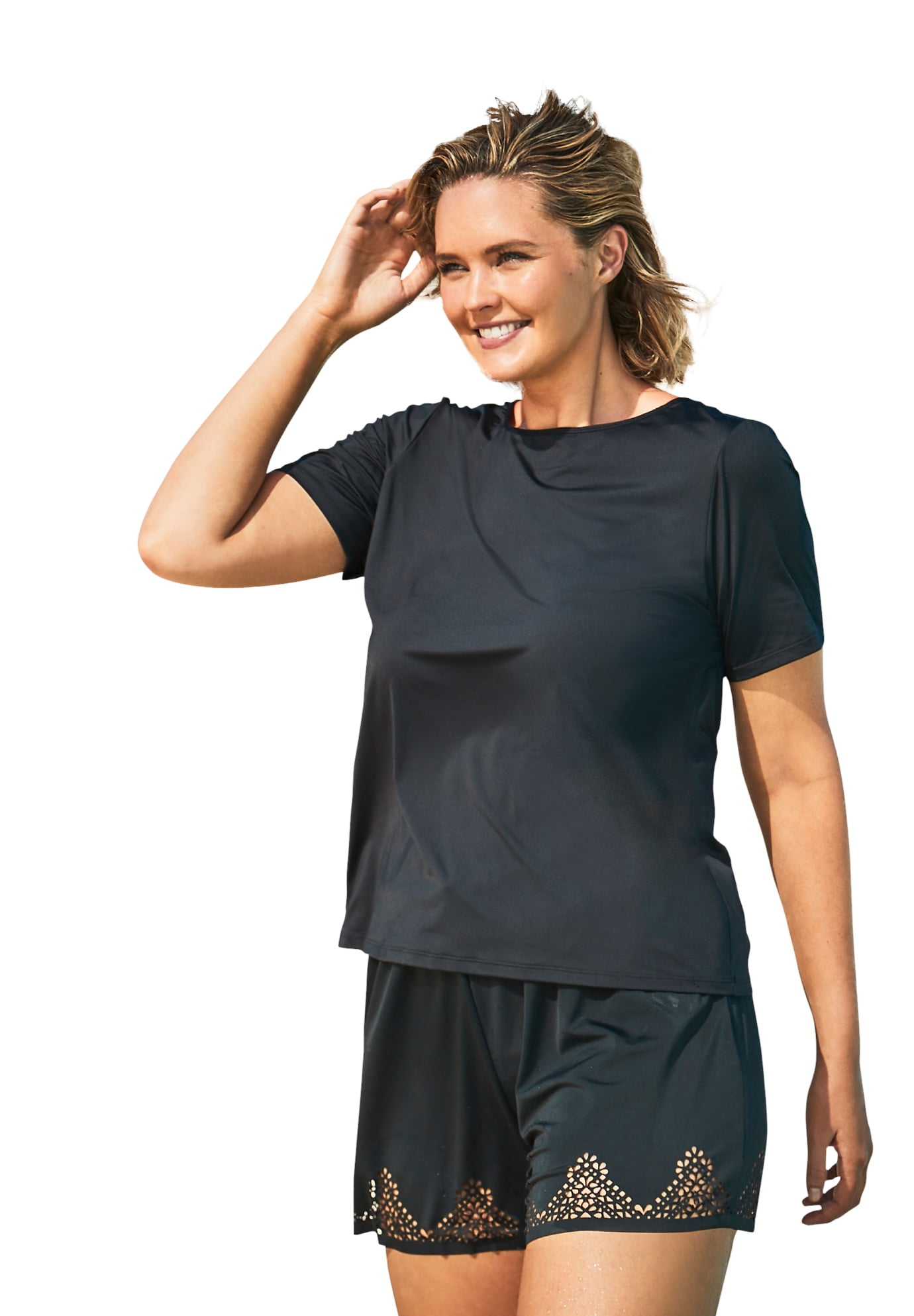 Swimsuitsforall - Swimsuits for All Women's Plus Size The Swim Tee Rash ...