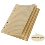 Heldig A5 Refill Paper, Lined Craft Paper for Large Leather Journal ...