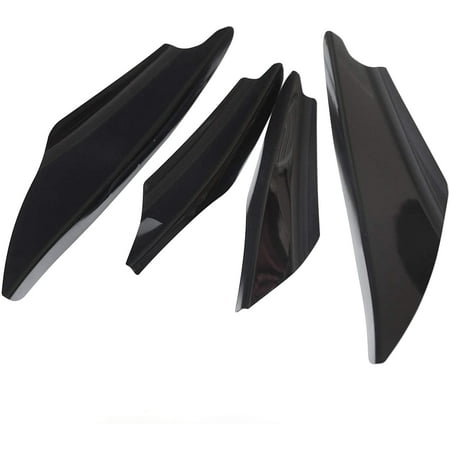 Universal Car Front Bumper Spoiler Lip Splitter Fin Splitters Body ...
