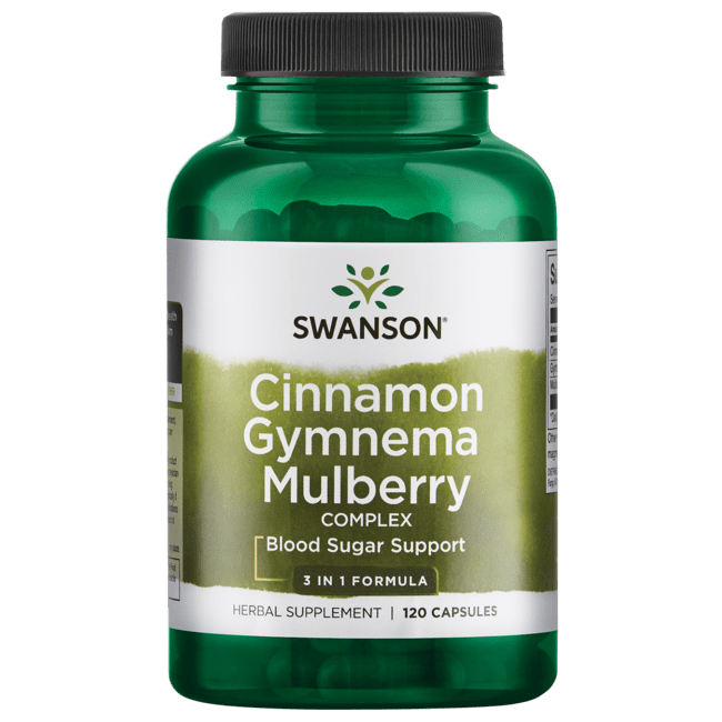 Swanson Cinnamon Gymnema Mulberry Complex 120 Capsules - Walmart.com