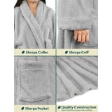 PAVILIA Premium Plush Soft Women's Robe, Full Length Lightweight Fleece Sherpa Bathrobe - L/XL ...