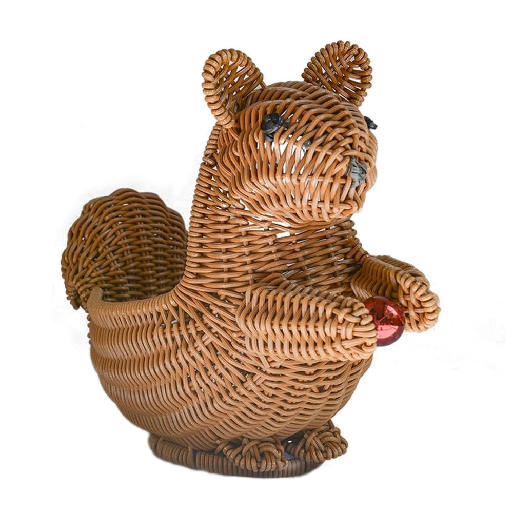 Click here for Generic Squirrel Storage Basket Rattan Creative De... prices