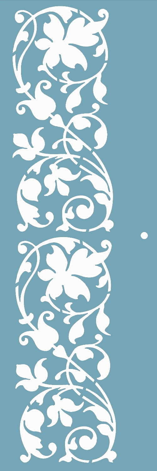 FineArt Floral Border Stencils for Mixed Media, Wall Painting, Art and ...