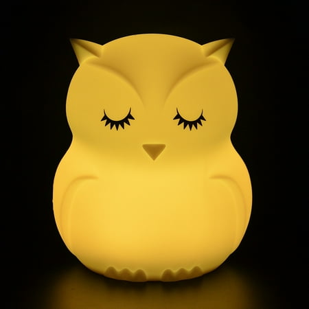 HUACA Veilleuse Hibou pour Enfants Bébé Silicone Veilleuse LED Nursery Lampe Dimmable Bébé ...