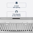 PACIFIC Pro Kitchen Stove Vent Exhaust Under Cabinet Range Hood, 850 ...
