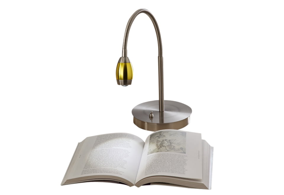 daylight24 202071-15 Adjustable Beam LED Desk Lamp, Brushed Nickel ...