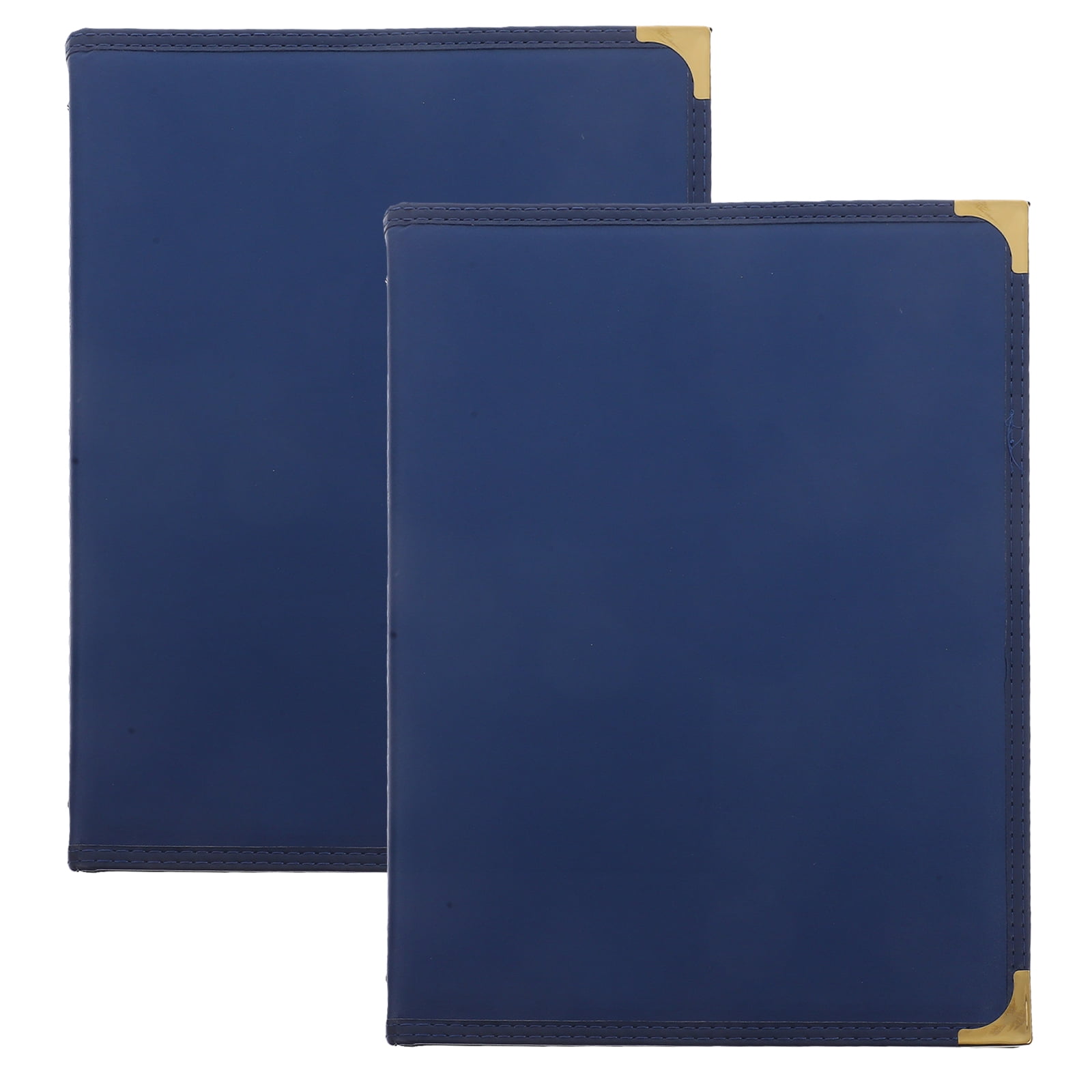 2 elegantes libros de menú de 4 páginas de piel sintética para ...