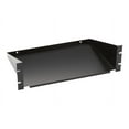 Black Box Rackmount Solid Fixed Shelf - Rack shelf - black - 3U - 19 ...
