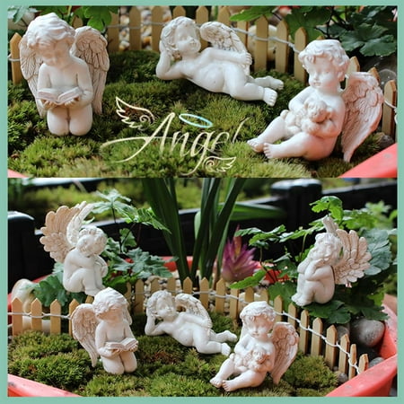 Angel Stakes Figurine Miniature Resin Resin Sculpture Angel Sculpture ...