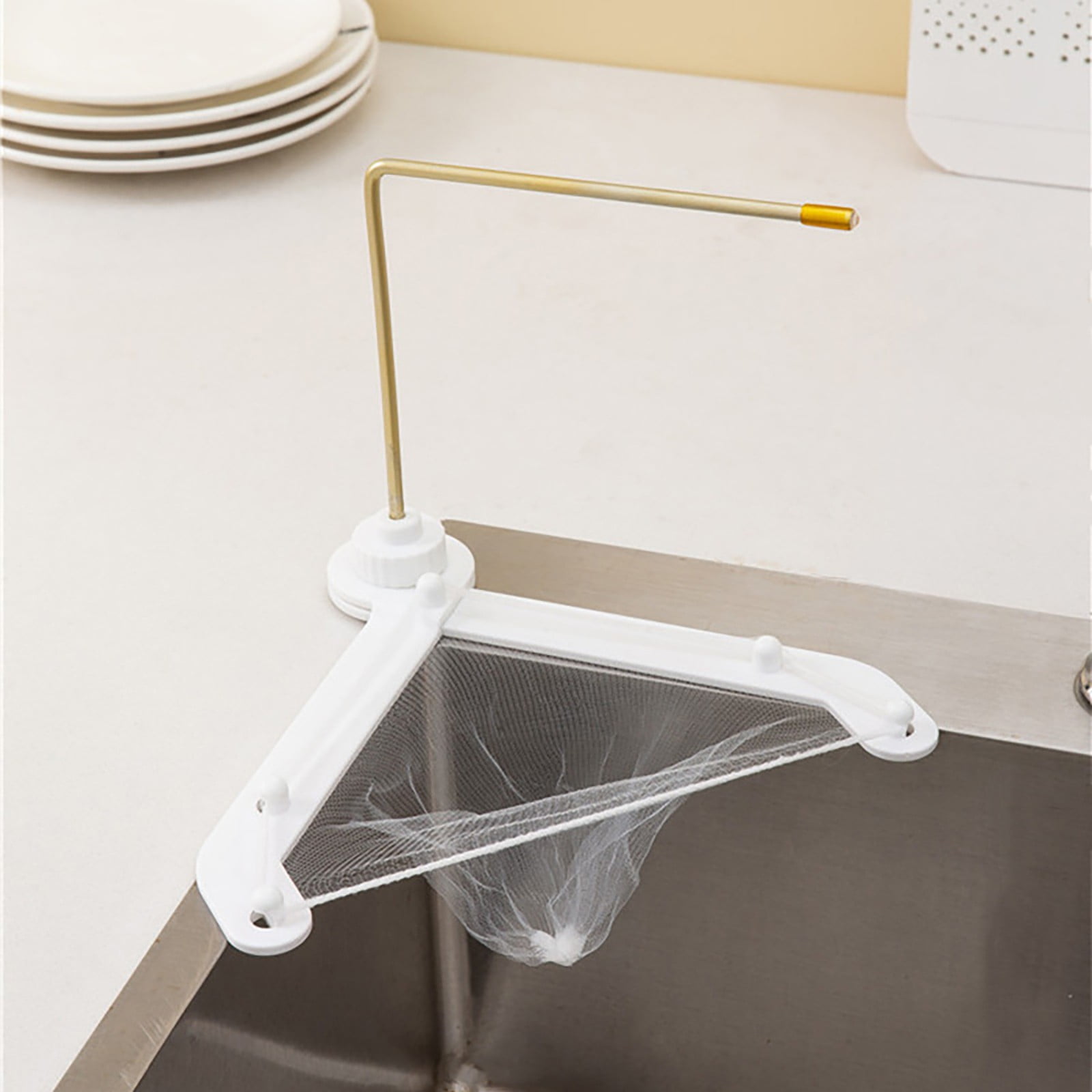 Escurridor Triangular Multifuncional para Fregadero de Cocina (Con ...