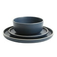 Gibson Home Zuma 18-Piece Matte Dinnerware Set for Four - Cobalt ...
