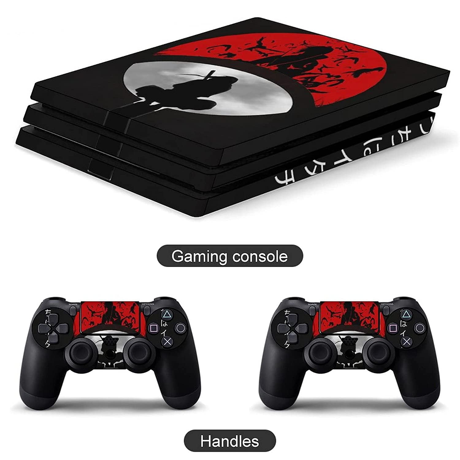 Uchiha Itachi PS4 controller and console skin sticker protective cover ...