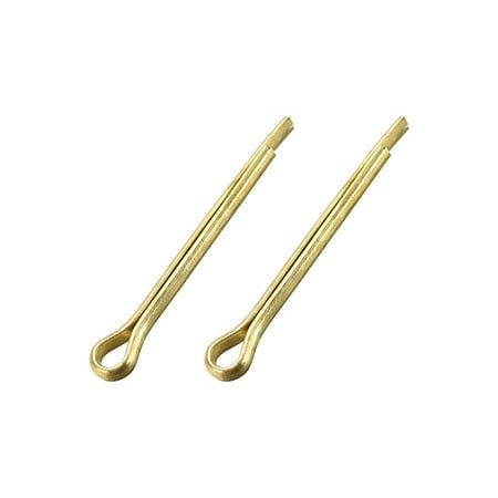 Split Cotter Pin - 3mm x 30mm (1/8 inch x 1 3/16 inch) Solid Brass 2 ...