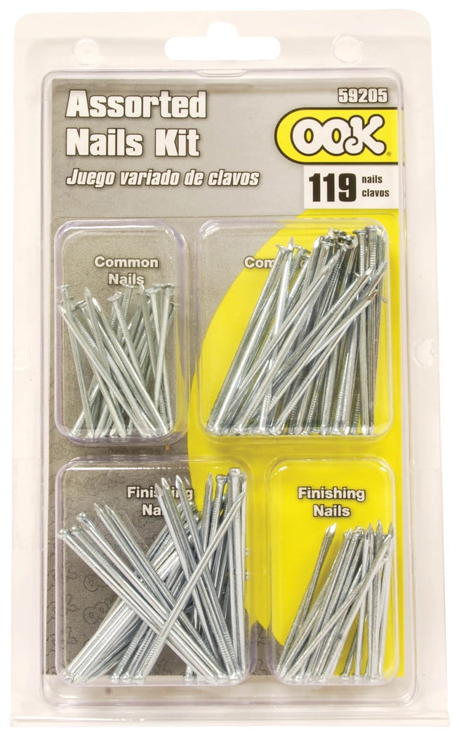 Ook Common Nails, Assorted Sizes, 110/Pkg. - Walmart.com